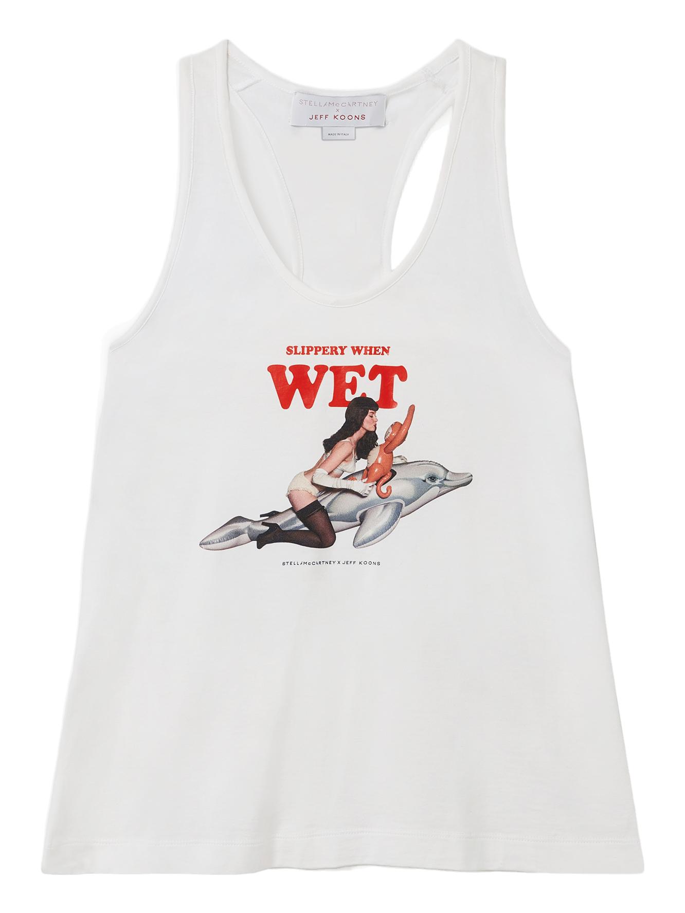 STELLA MCCARTNEY Stella McCartney x Jeff Koons "Slippery When Wet" Graphic Tank